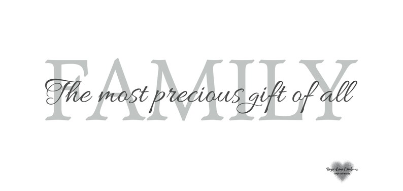 Family Quotes Wall Decals / Family the Most Precious Gift of | Etsy
