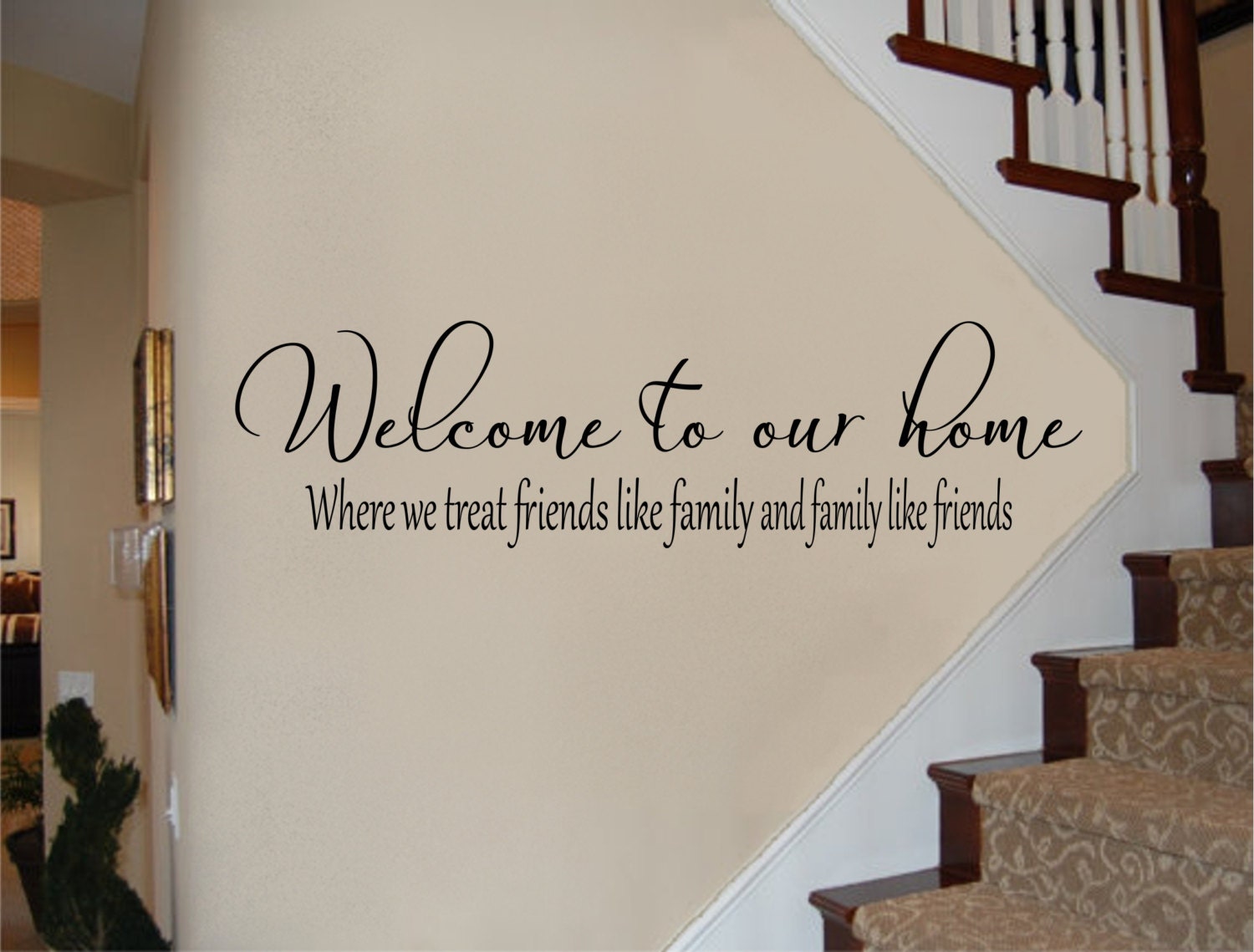 Welcome to Our Home Decal Welcome Decal Vinyl Welcome Decal - Etsy