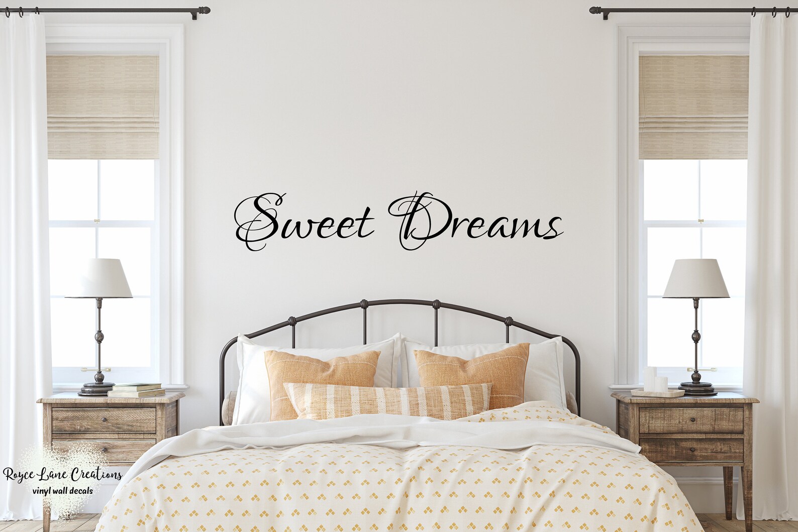 Sweet Dreams Decal - Sweet Dreams Vinyl Bedroom Wall Decal - Bedroom ...