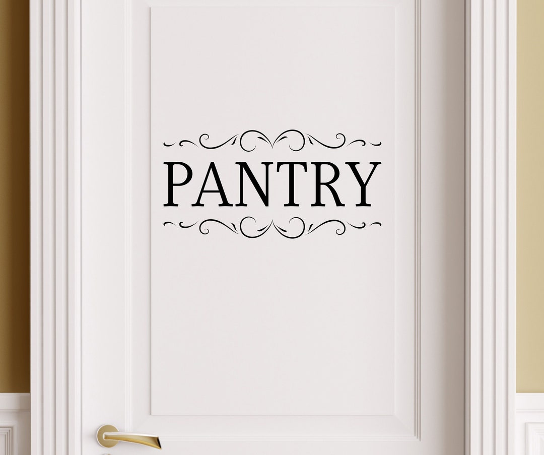 Pantry Decal Pantry Sticker Pantry Wall Decor Pantry Door Decal Door ...