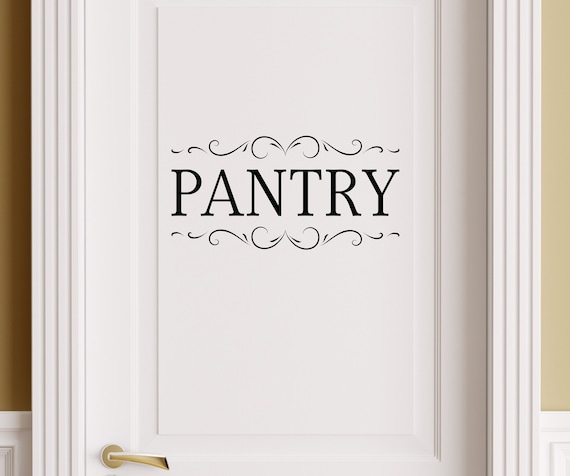 Pantry Decal Pantry Sticker Pantry Wall Decor Pantry - Etsy