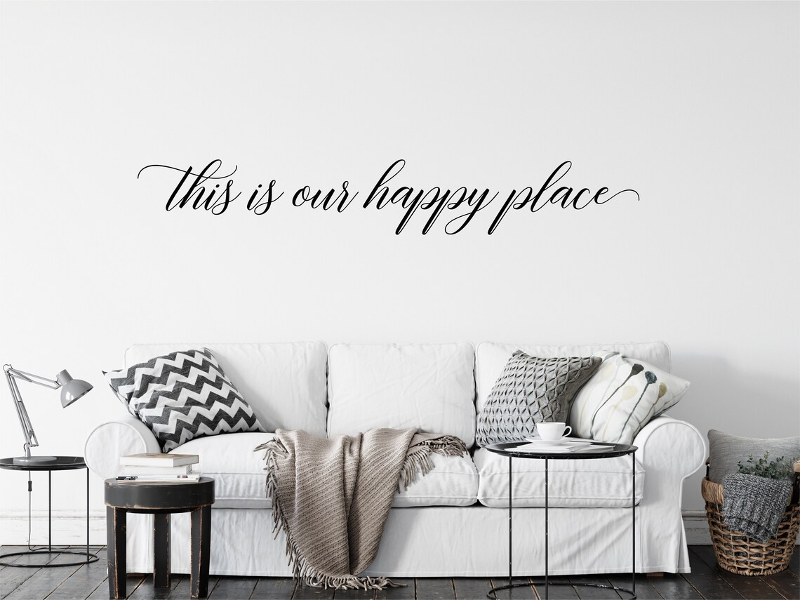 This is Our Happy Place Decal / This is Our Happy Place Wall Decor ...