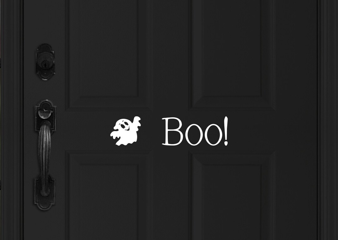 Fall Porch Decor Boo Door Stickers Halloween Door Decal - Etsy