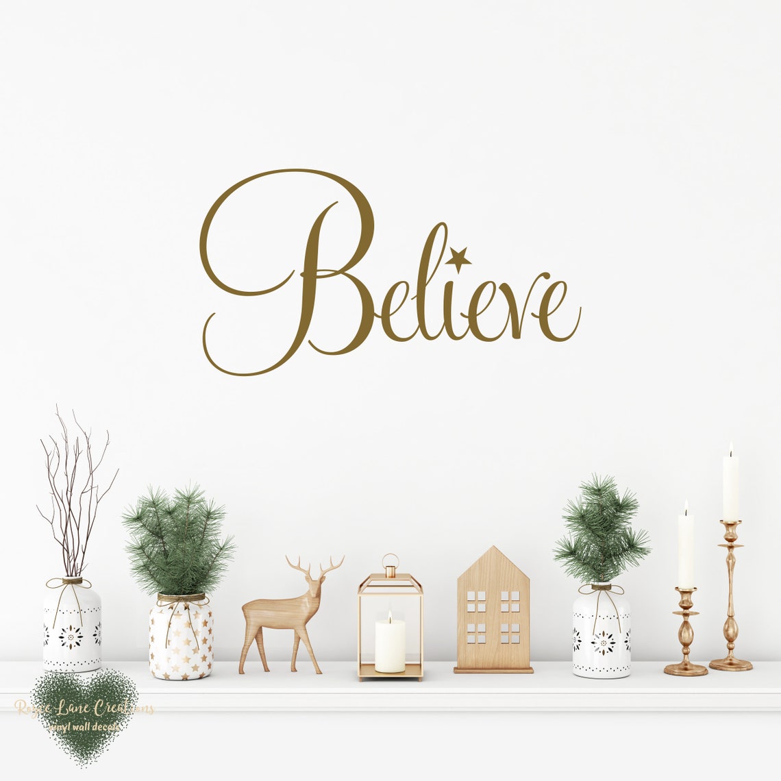 Believe Decal / Believe Wall Decal / Believe Stickers / - Etsy
