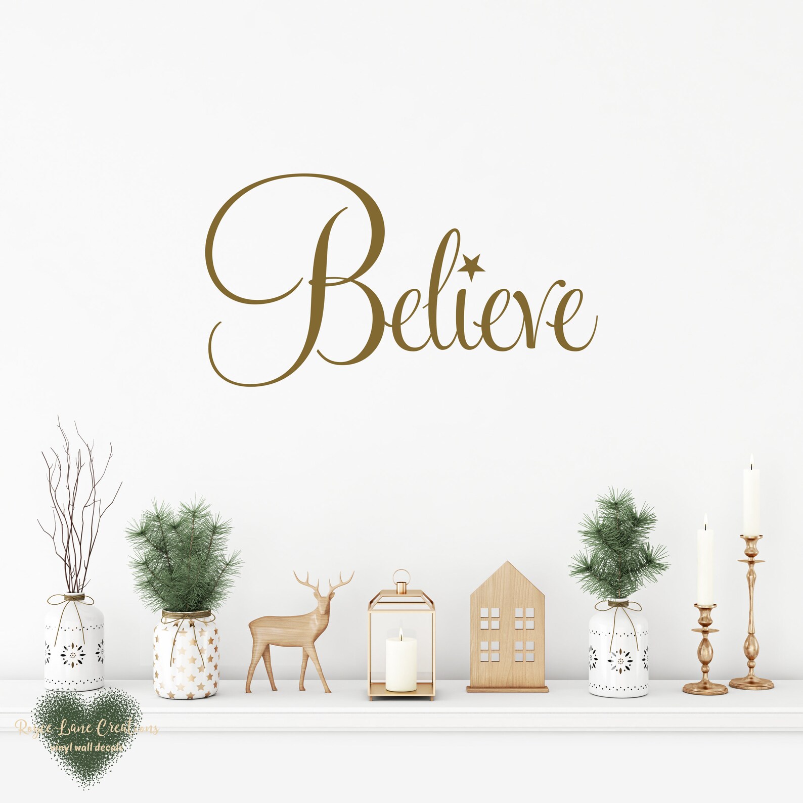 Believe Decal / Believe Wall Decal / Believe Stickers / | Etsy