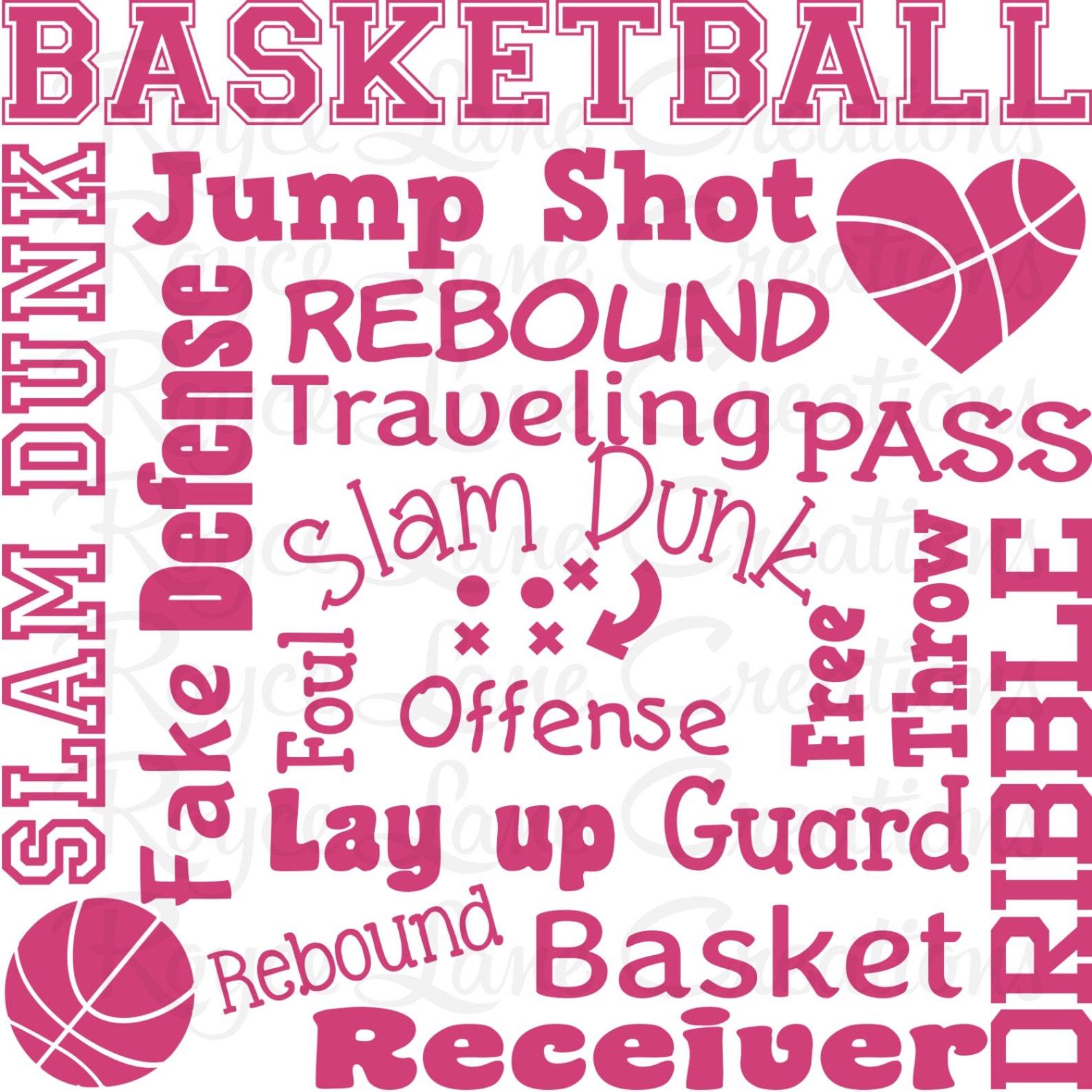 Girls Basketball Wall Decal / Girls Basketball Decor / | Etsy