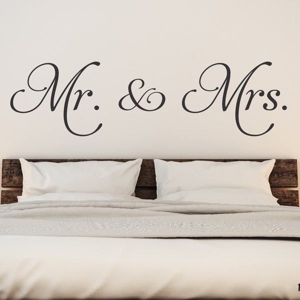 Mr and Mrs Decal - Etsy