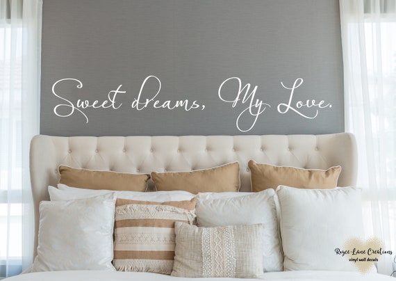 Sweet Dreams Decal Sweet Dreams Wall Decor Sweet Dreams My | Etsy