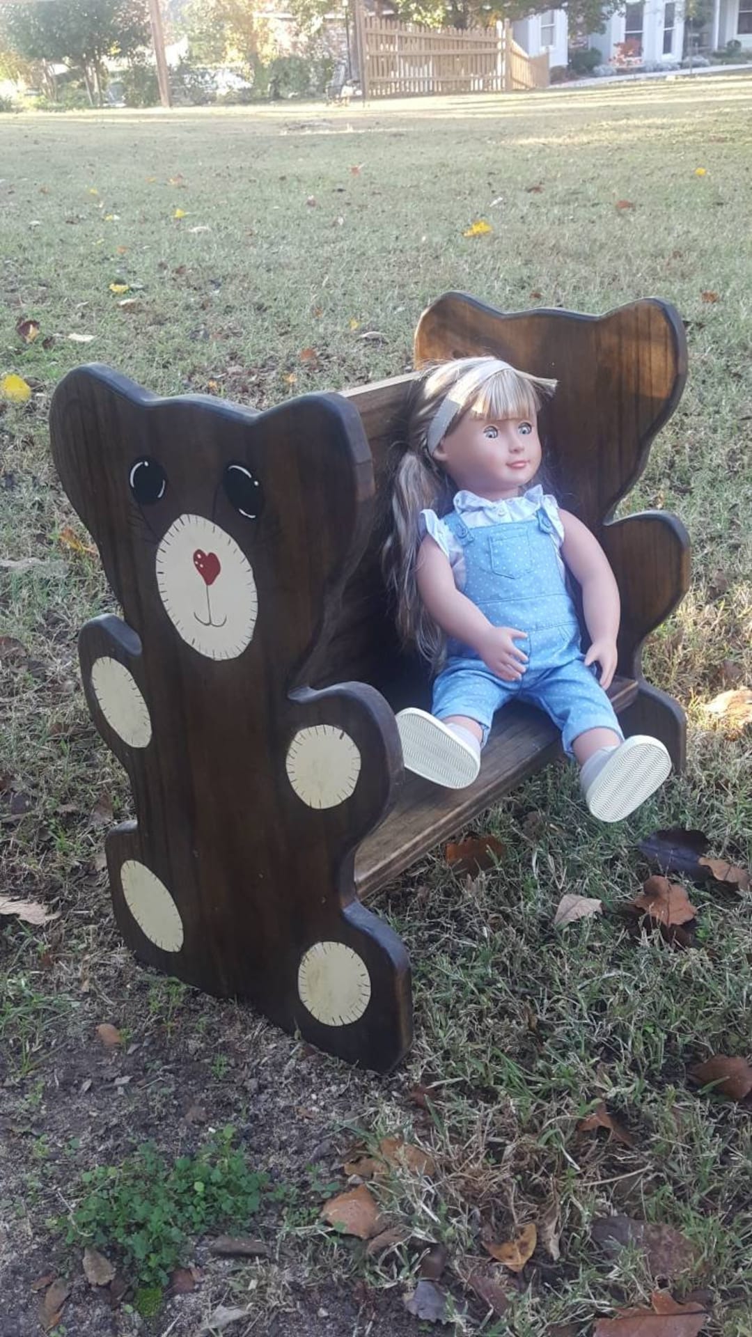 Wooden Child Bench, Doll Bench - Etsy