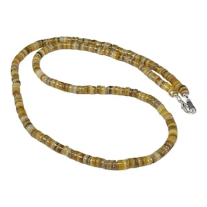 Yellow Shell Heishi Necklace, Seashell Jewelry Bracelet or Anklet ...