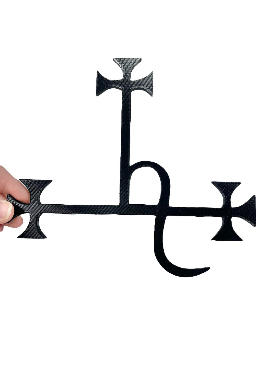 Black Sigil of Lilith Decoration, Satanic Symbol Altar Tile, 3D Printed ...