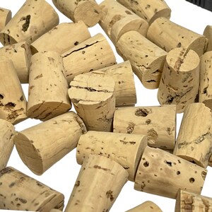 Set of 20 Tapered Corks 14x11x19 Natural Cork Stoppers, Size 3 Small ...