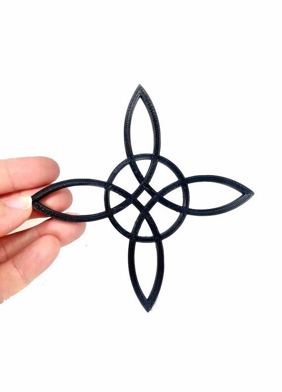 Witches Knot Wall Decor Black Raw 3D Printed Witches Knot | Etsy