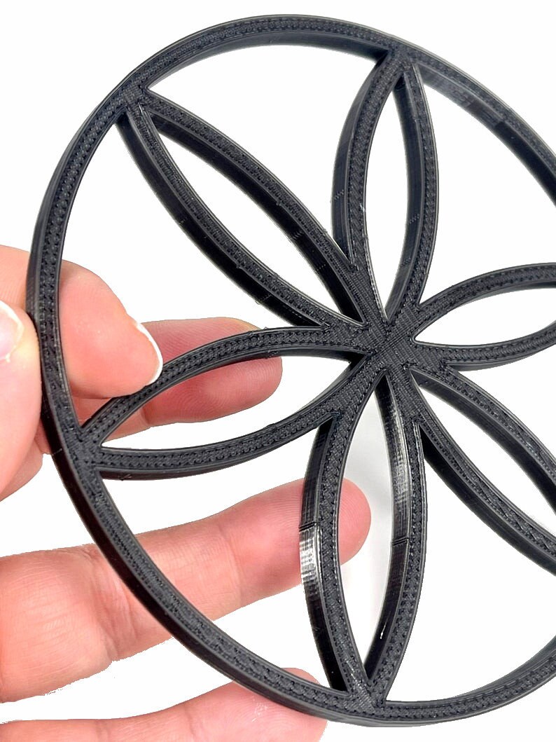 Hexafoil Flower Decoration 3 5 or 8 Inch Sacred Geometry - Etsy