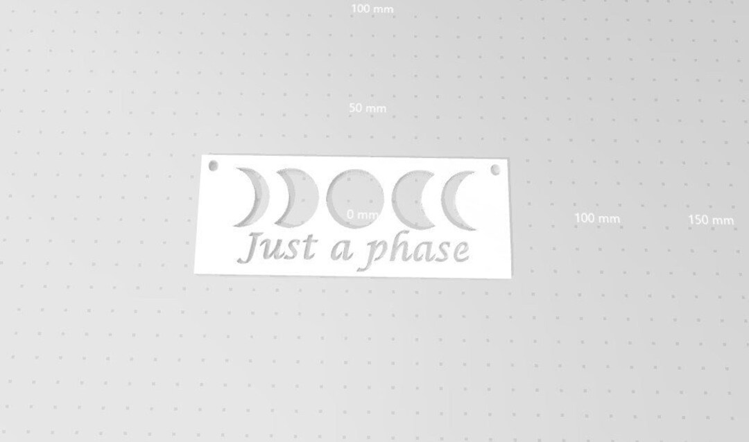STL Just a Phase and Moon Phases Sign Witch Wall Art Wiccan - Etsy