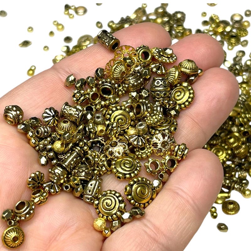 Metalized Plastic Beads Metal Plated - Etsy