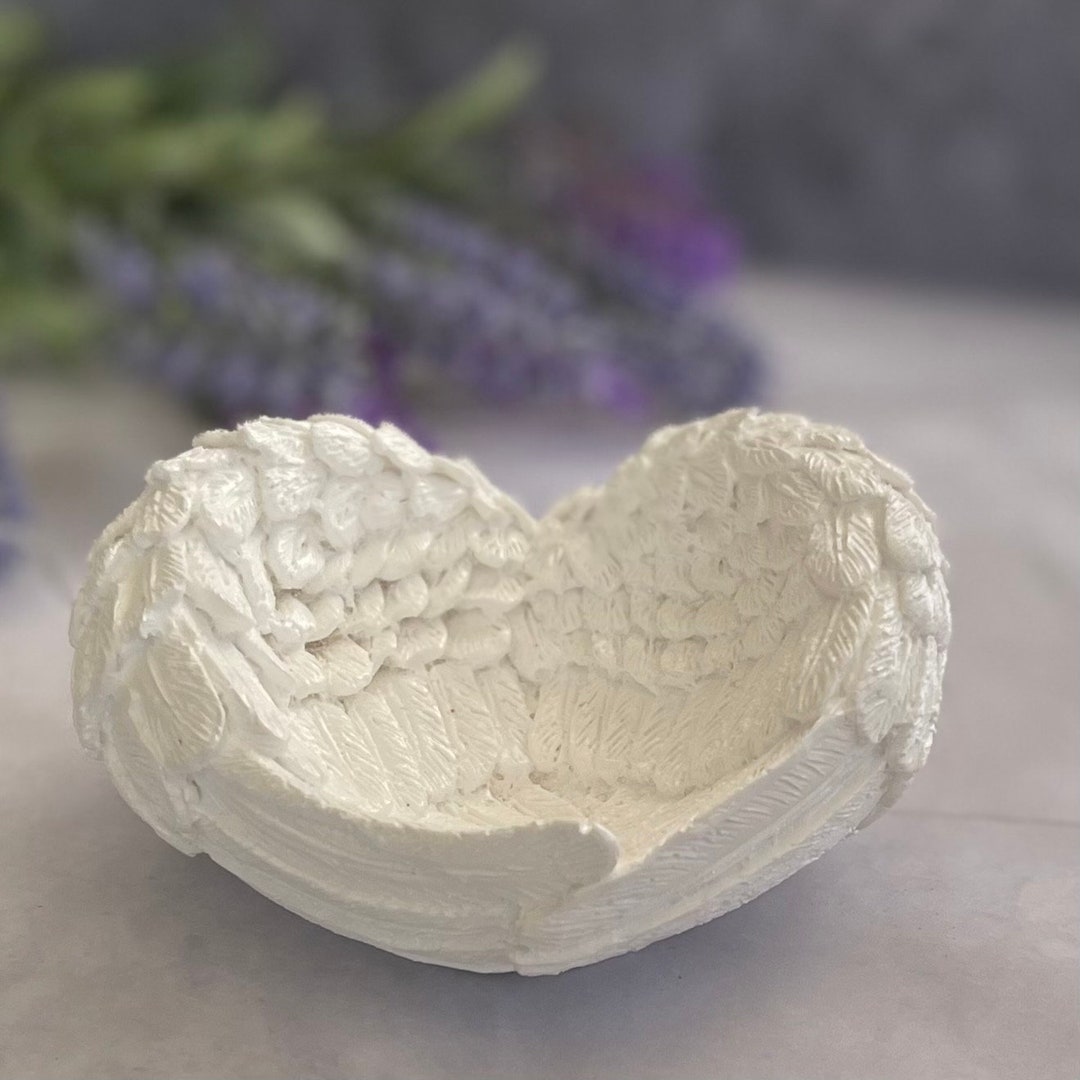 Angel Wings Trinket Dish, Trinket Bowl, Remembrance Gift, Sympathy Gift ...