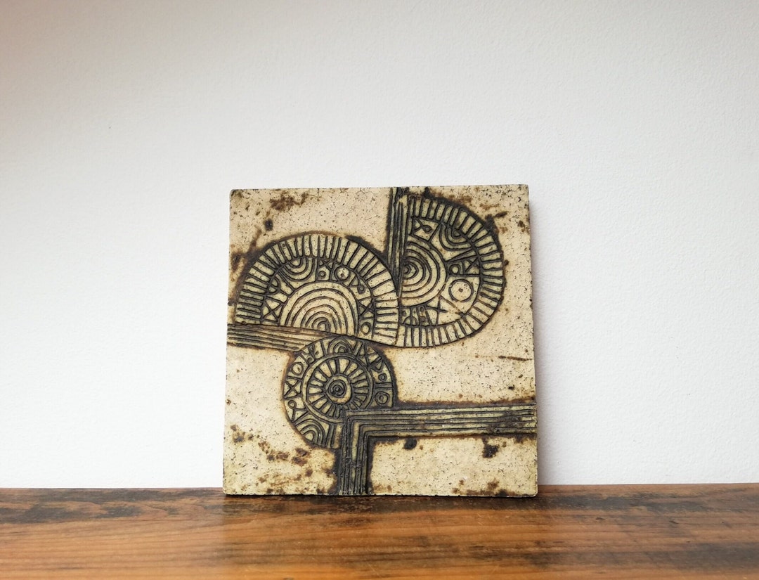 Vintage Brutalist Bernard Rooke/alan Wallwork Studio Pottery Tile - Etsy