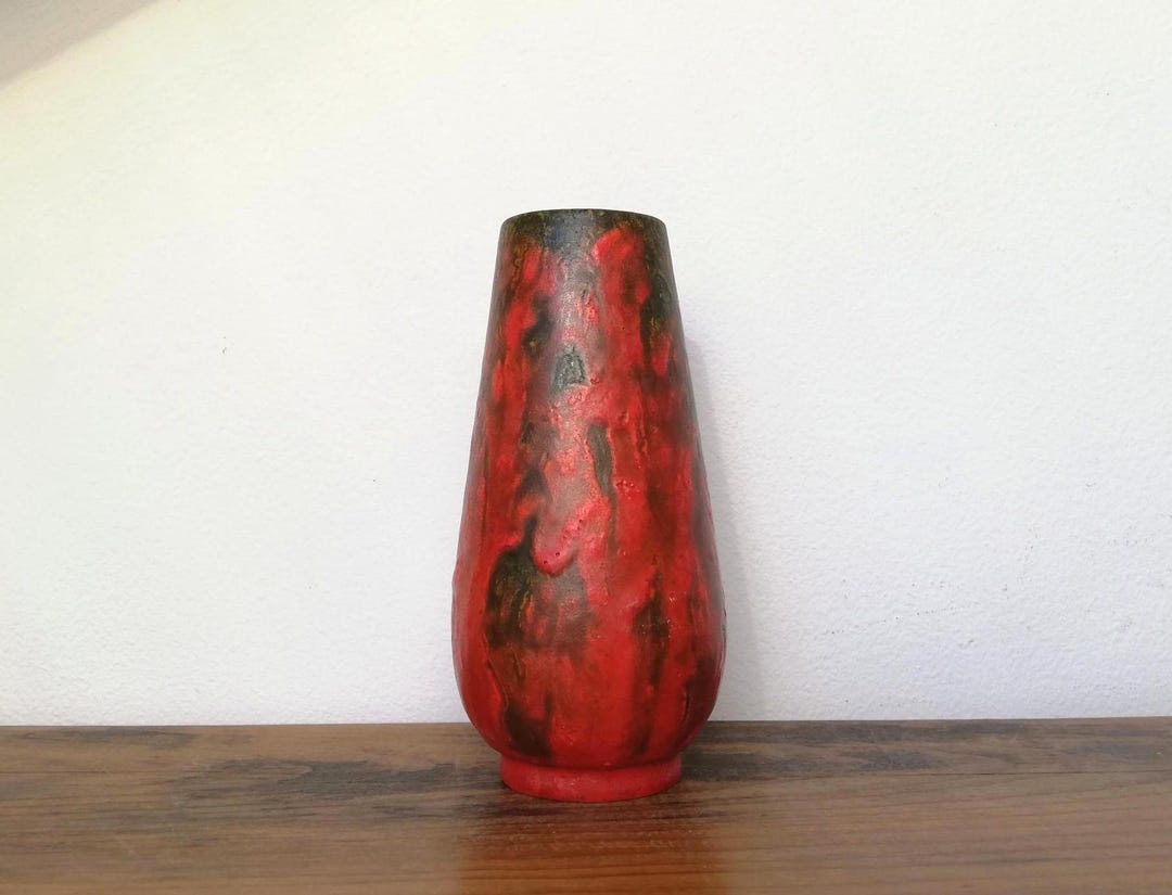 Vintage West German Ruscha Vulkano Vase 804/0 Otto Gerharz - Etsy