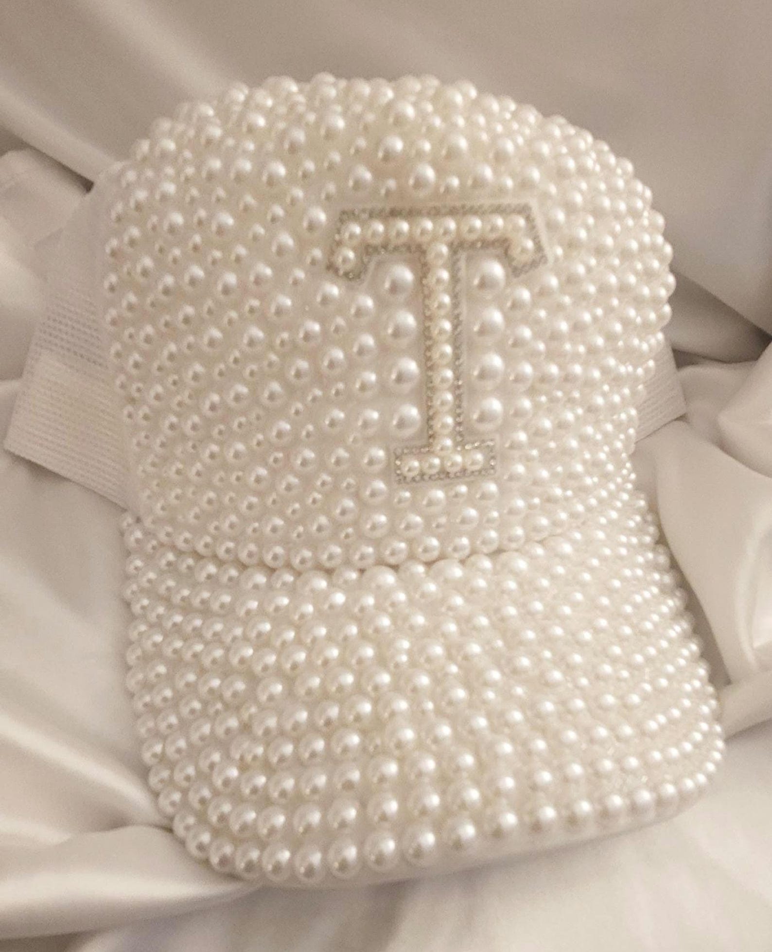 Custom Inital Pearl Cap - Etsy