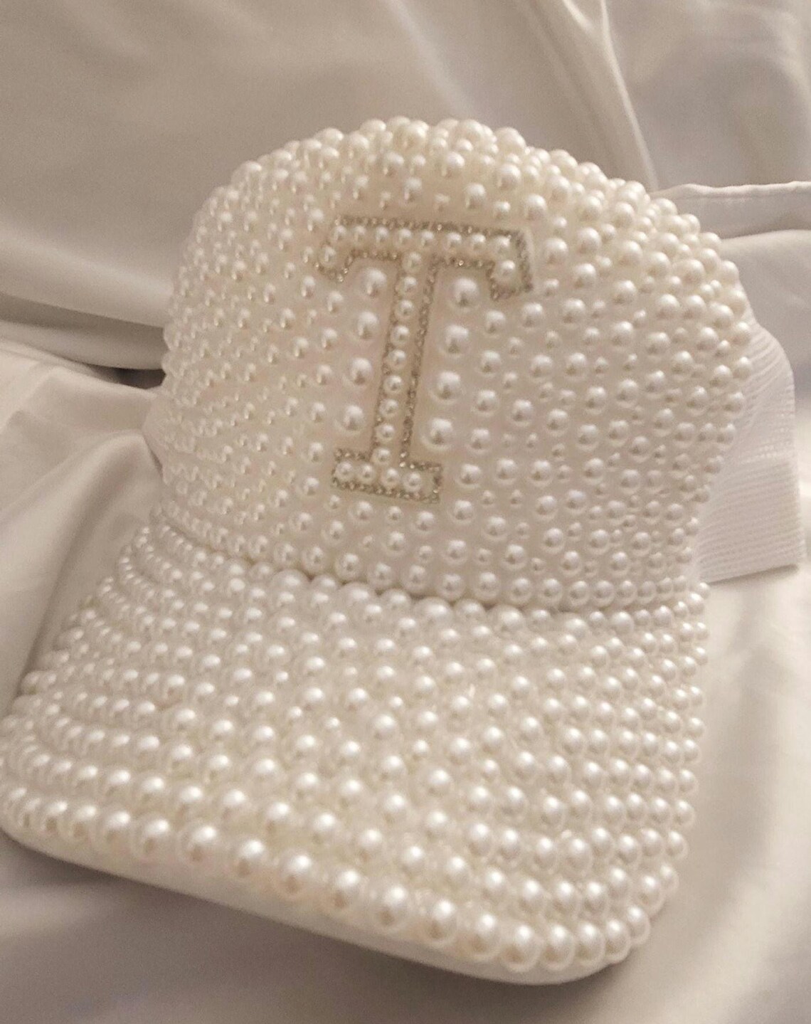 Custom Inital Pearl Cap - Etsy