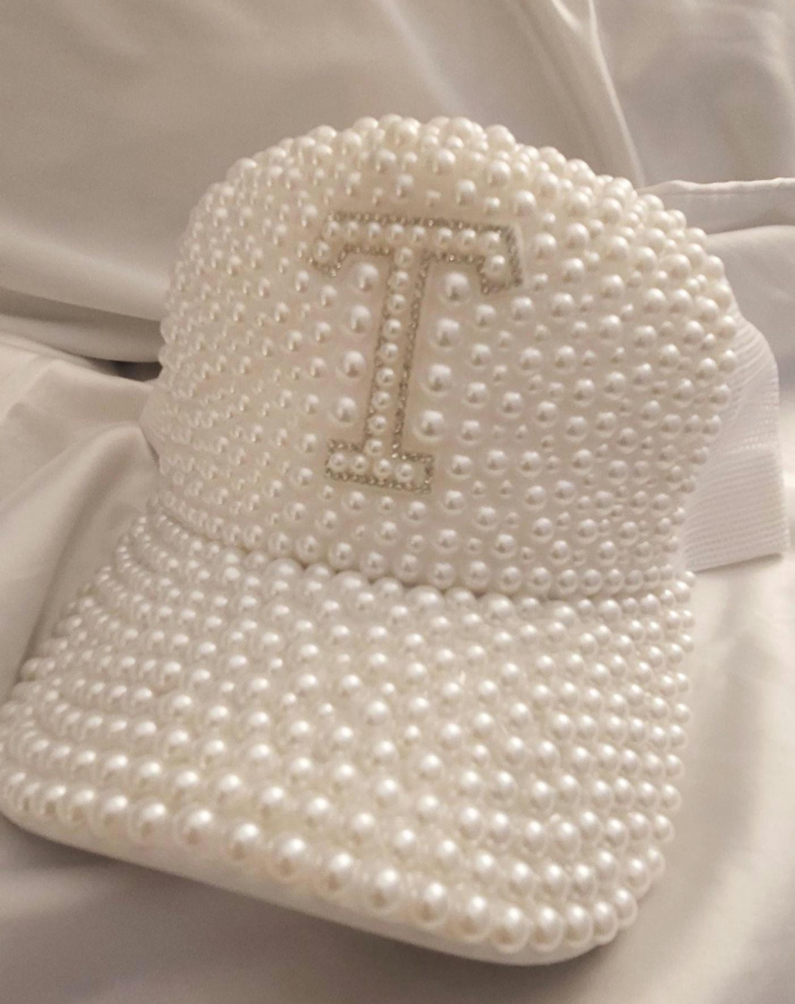 Custom Inital Pearl Cap - Etsy