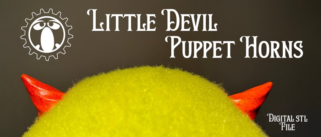 3D Printing- Little Devil Puppet Horns 1.25"- STL FILE - Etsy
