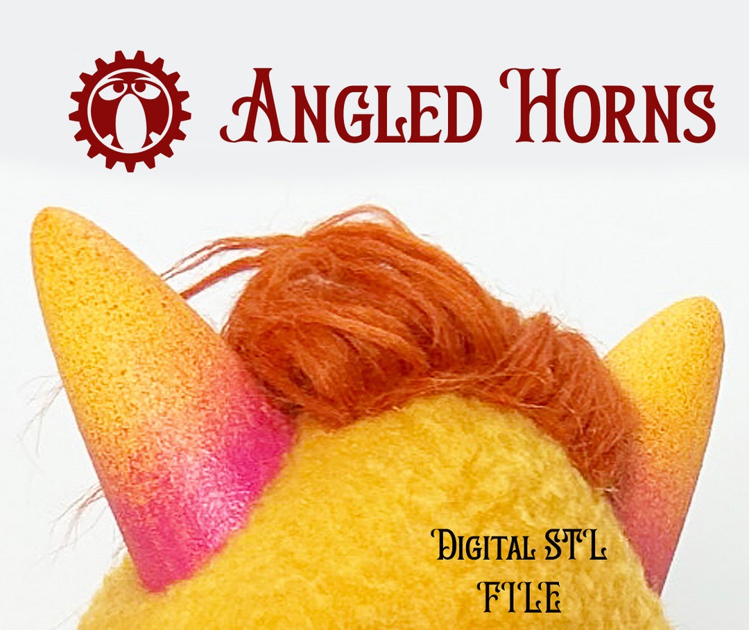 3D Printing Angled Puppet Horns - Etsy