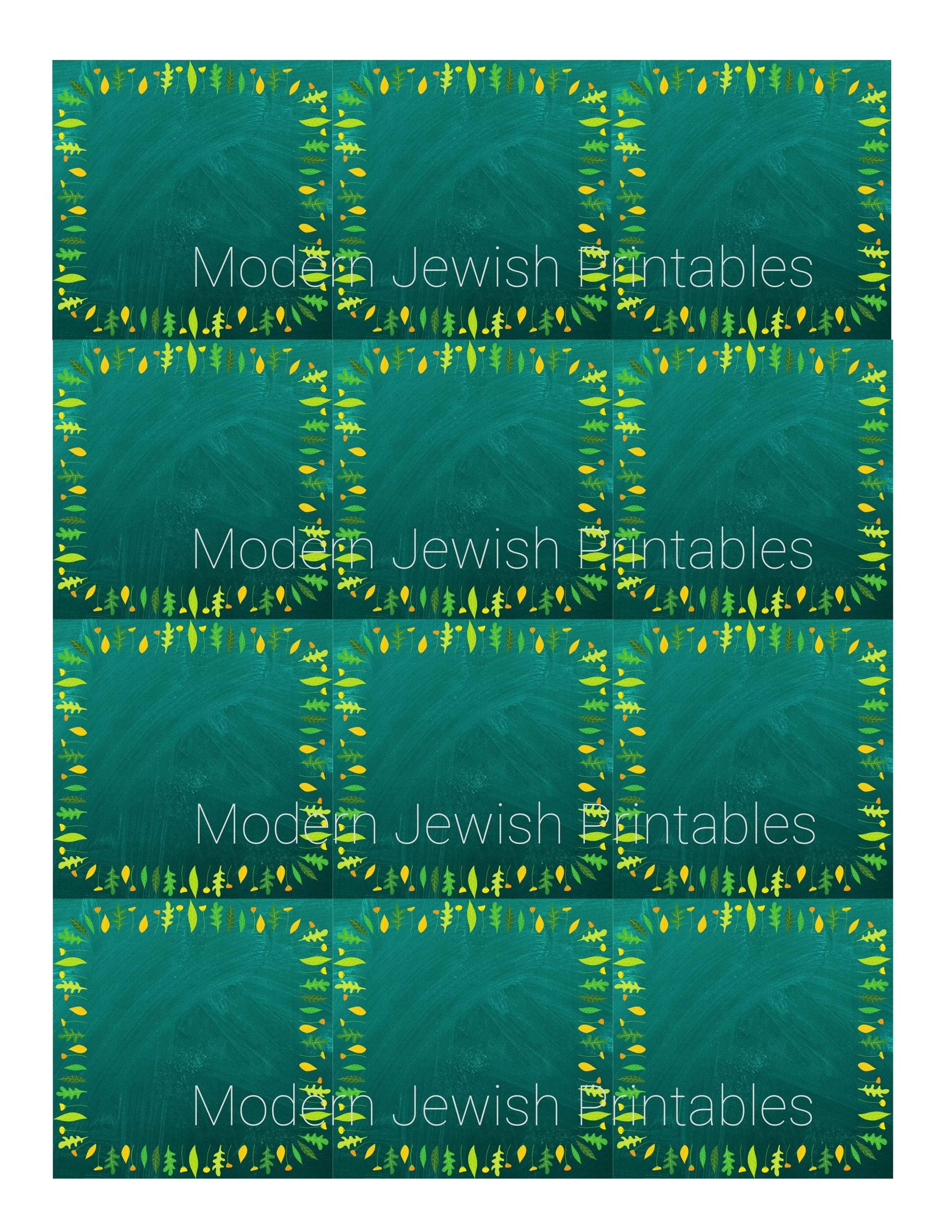 Matching Game for Rosh Hashana, Yom Kippur, & Sukkot - Etsy