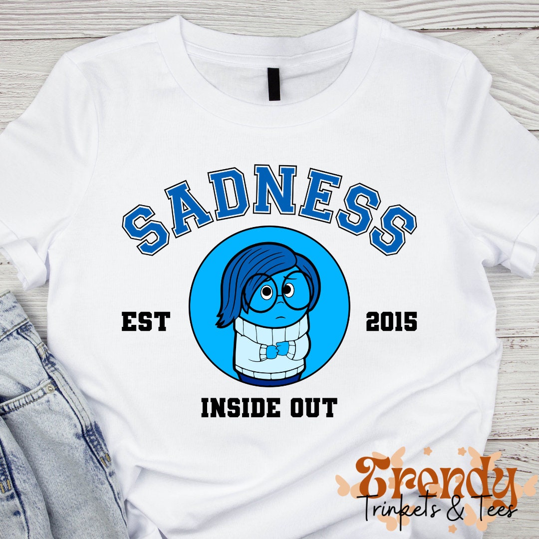 Inside Out 2 Sadness Shirt, Mental Health Awareness Tee, Emotional ...