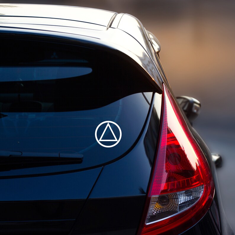 Alcoholics Anonymous Symbol Vinyl Decal - Etsy