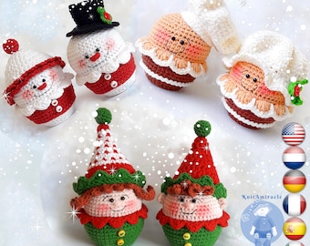 Crochet Pattern Amigurumi Christmas Decorations Ornament | Etsy
