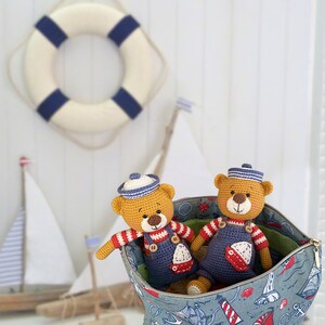 Crochet Bear Amigurumi Pattern - Eric, the Lifeguard Bear - Etsy