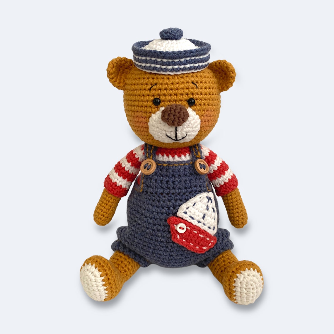 Amigurumi Crochet Pattern Eric, the Lifeguard Bear - Etsy