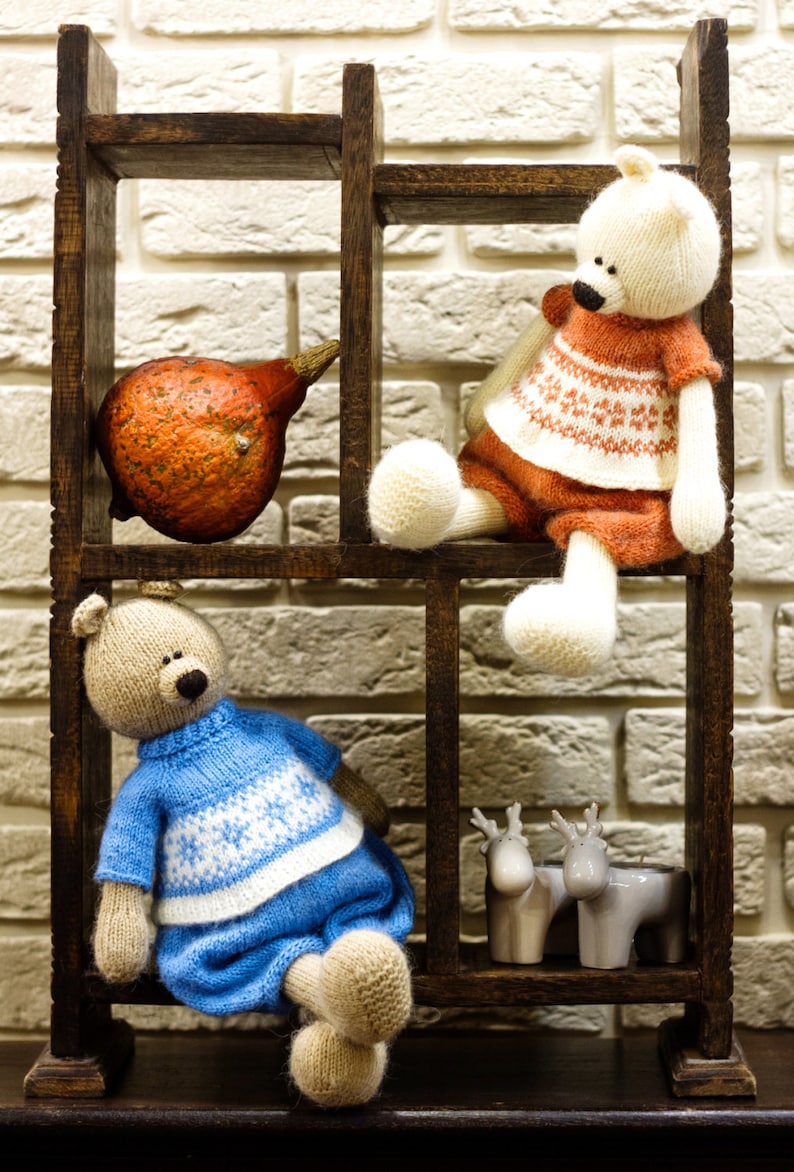 Knitting pattern toy Knitted teddy bear pattern Knit animal | Etsy