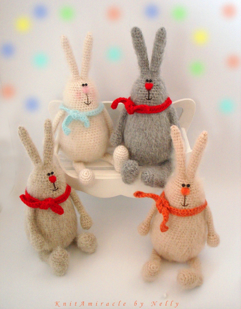 Crochet pattern amigurumi Easter bunny Toy Rabbit pattern | Etsy