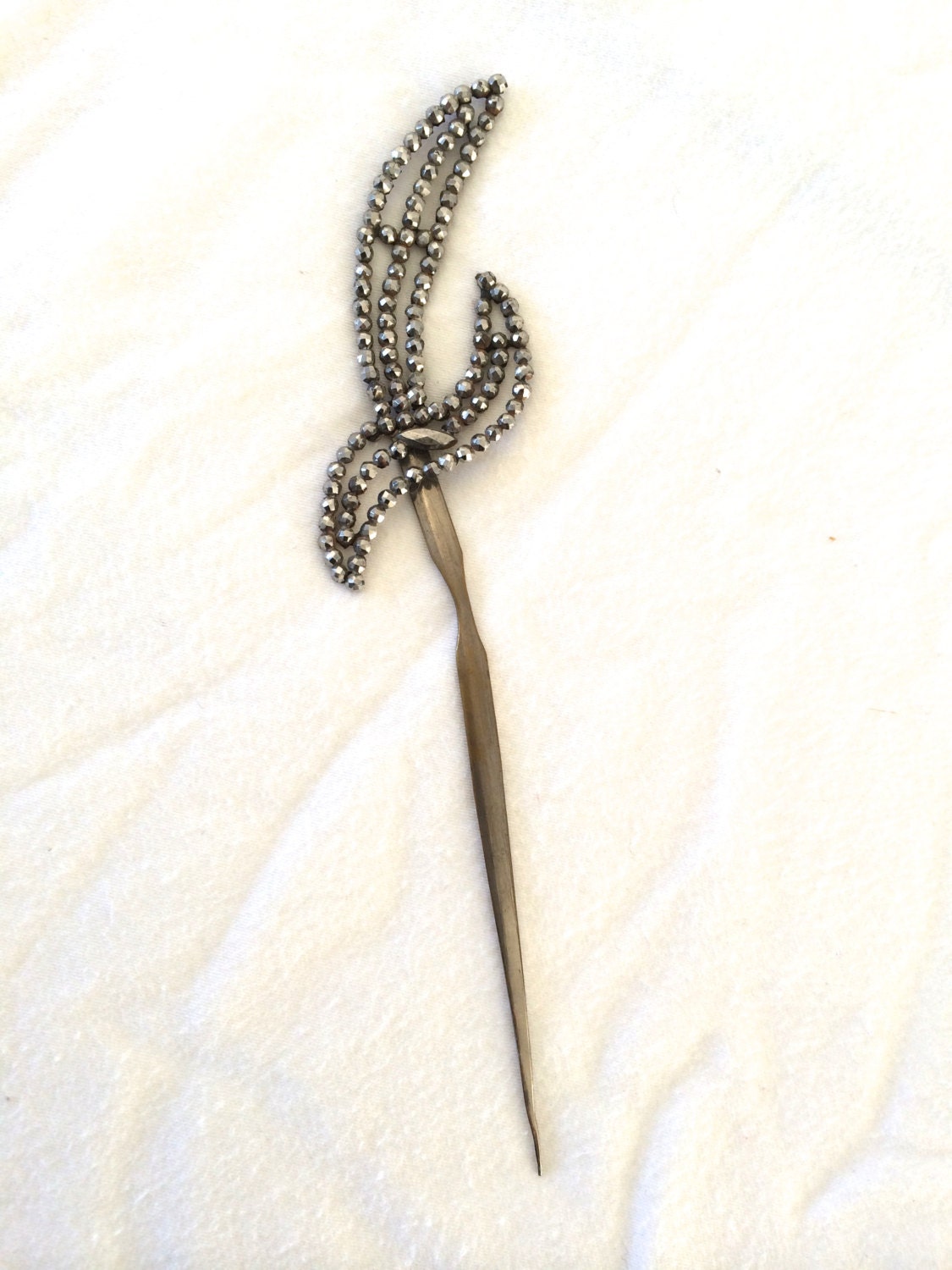 Victorian Cut Steel Hair Pin Hat Pin Adornment 1890s - 1900s - Etsy
