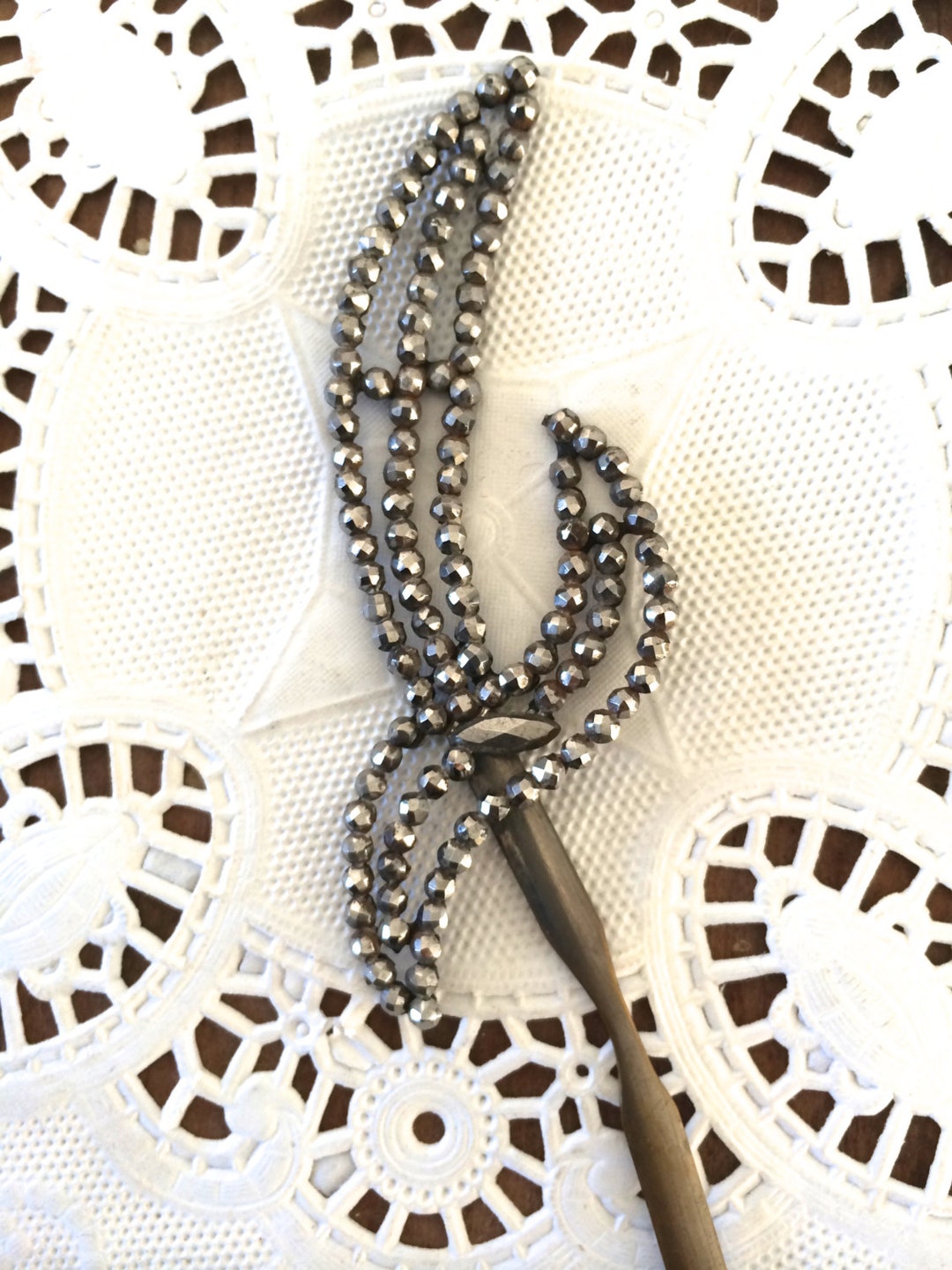 Victorian Cut Steel Hair Pin Hat Pin Adornment 1890s - 1900s - Etsy