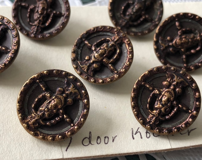 1940s Yellow Plastic Buttons Dukay & Co. on Card Twisted Braid Edge - Etsy