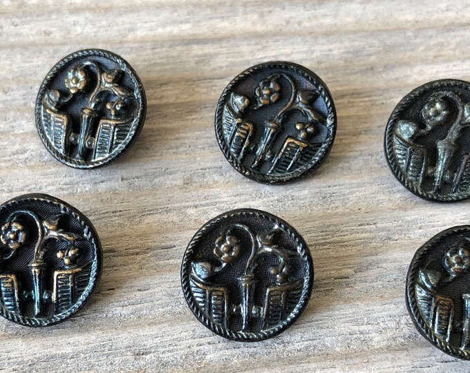 1940s Yellow Plastic Buttons Dukay & Co. on Card Twisted Braid Edge - Etsy