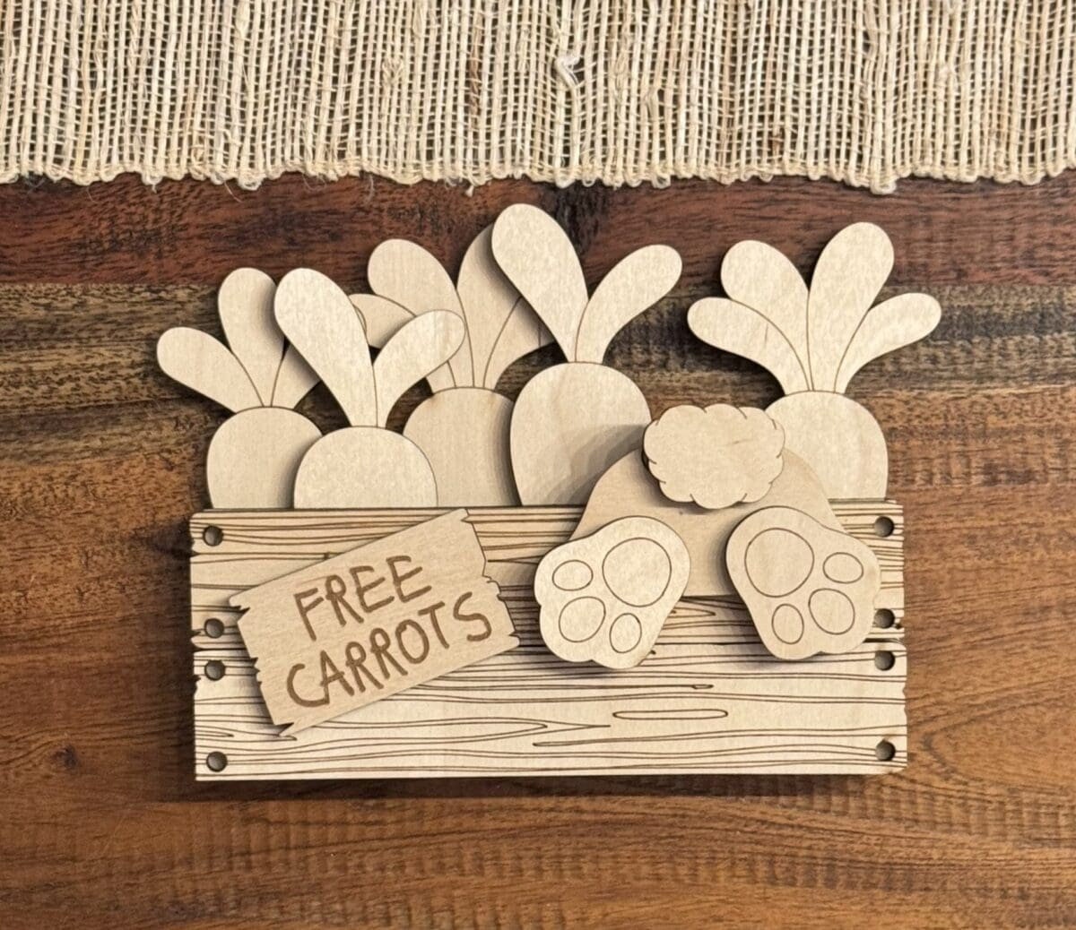 Easter Bunny Carrot Patch Shelf Sitter DIY, Carrot Patch, Bunny Patch ...