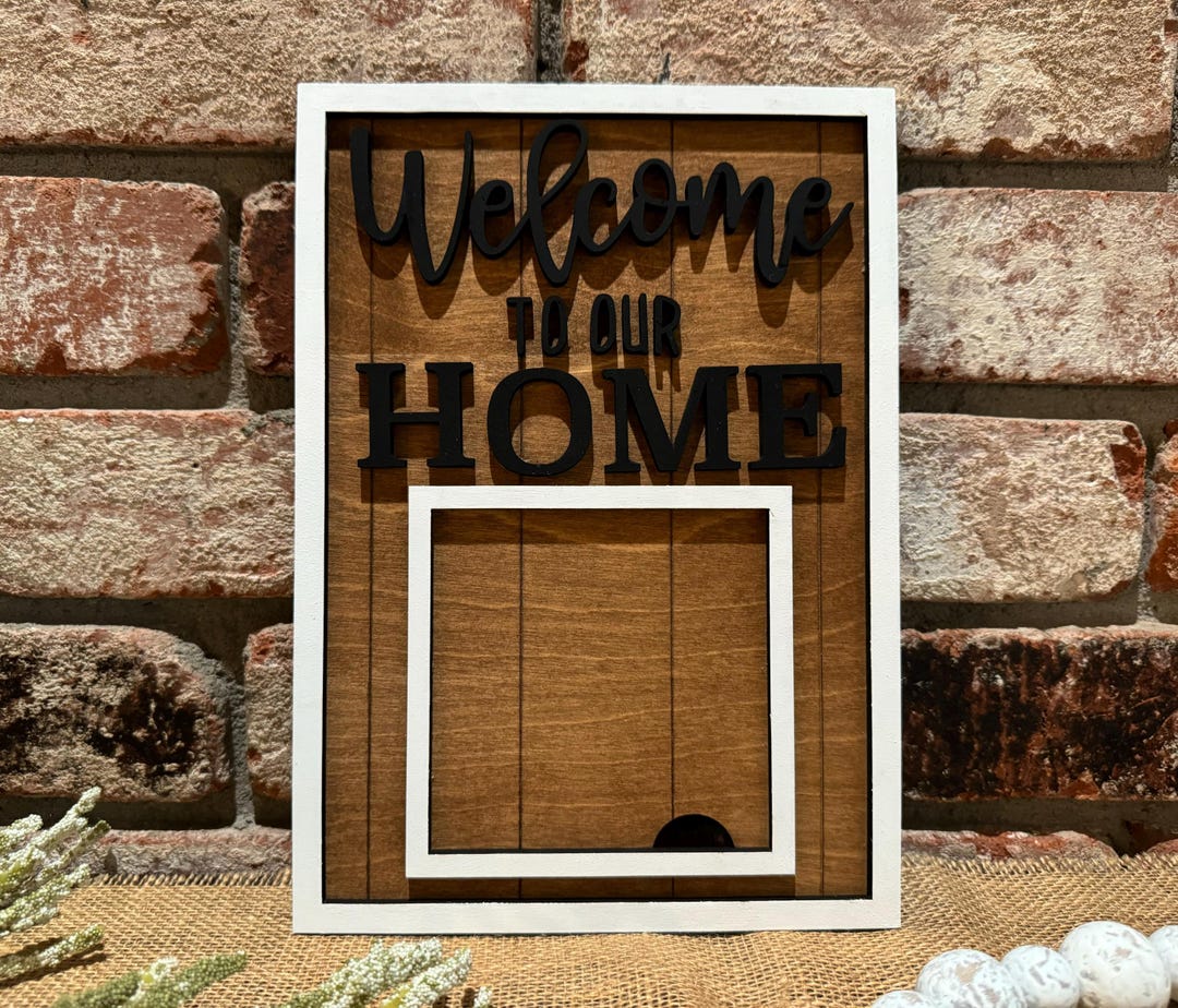 Interchangeable Square Leaning Frame, Decoration, Decor, Holiday, Fall ...