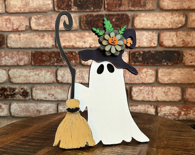 Glow in the Dark Ghost Witch in a Jar, Dark Cottage Core, Spooky Cute ...