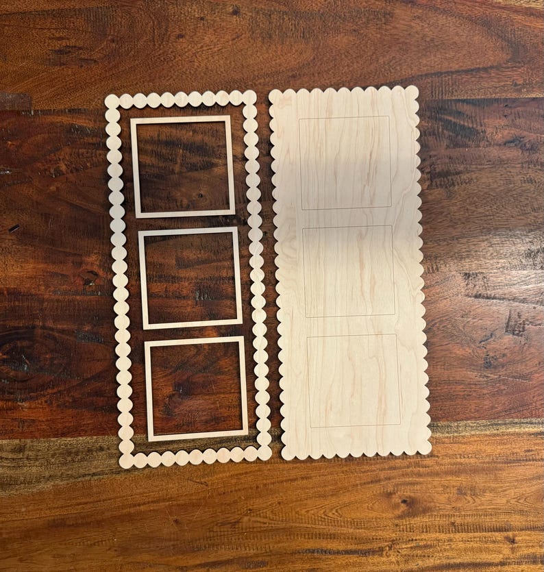 Interchangeable 3 Square Leaning Frame, Decoration, Decor, Holiday ...