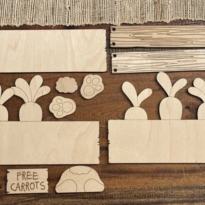 Easter Bunny Carrot Patch Shelf Sitter DIY, Carrot Patch, Bunny Patch ...