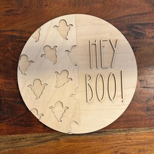 Hey Boo Fall Halloween Door Hanger, Fall Decor, Pumpkins, DIY Door ...