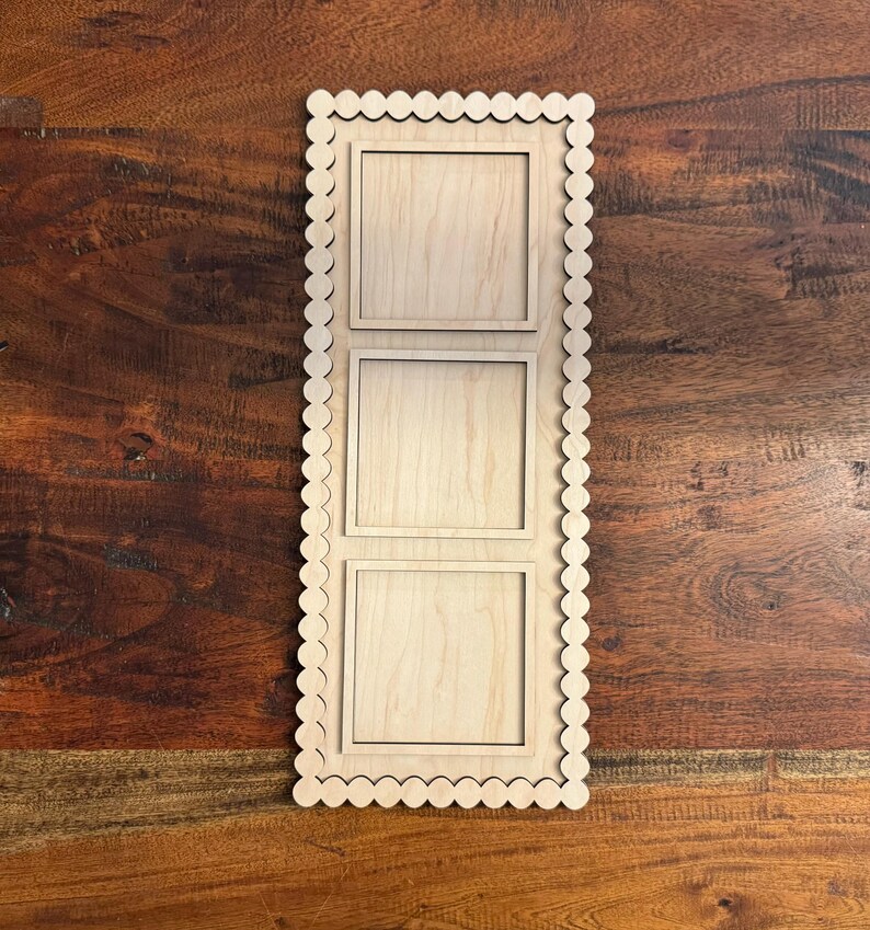 Interchangeable 3 Square Leaning Frame, Decoration, Decor, Holiday ...