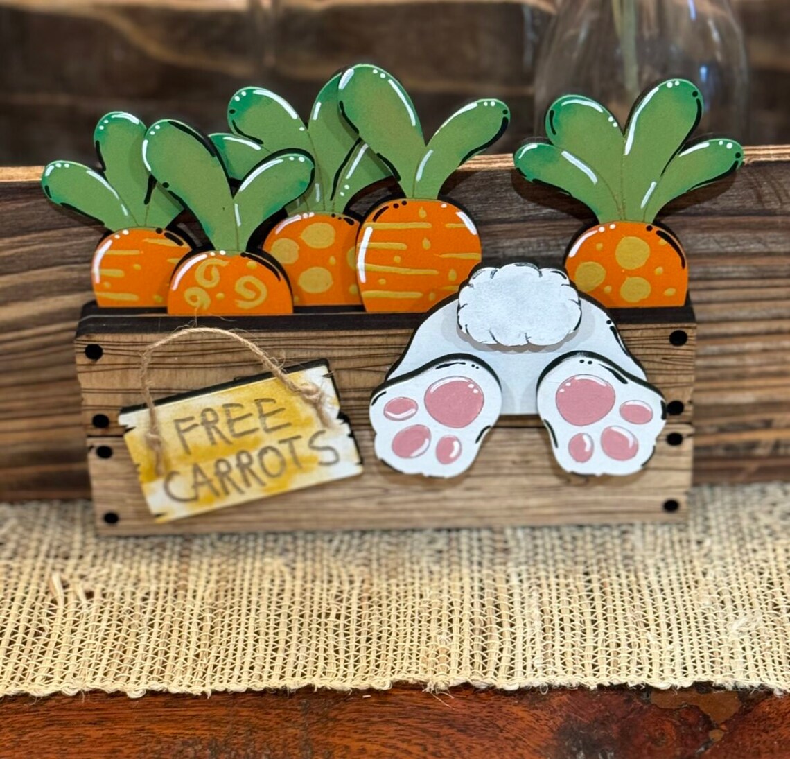 Easter Bunny Carrot Patch Shelf Sitter DIY, Carrot Patch, Bunny Patch ...