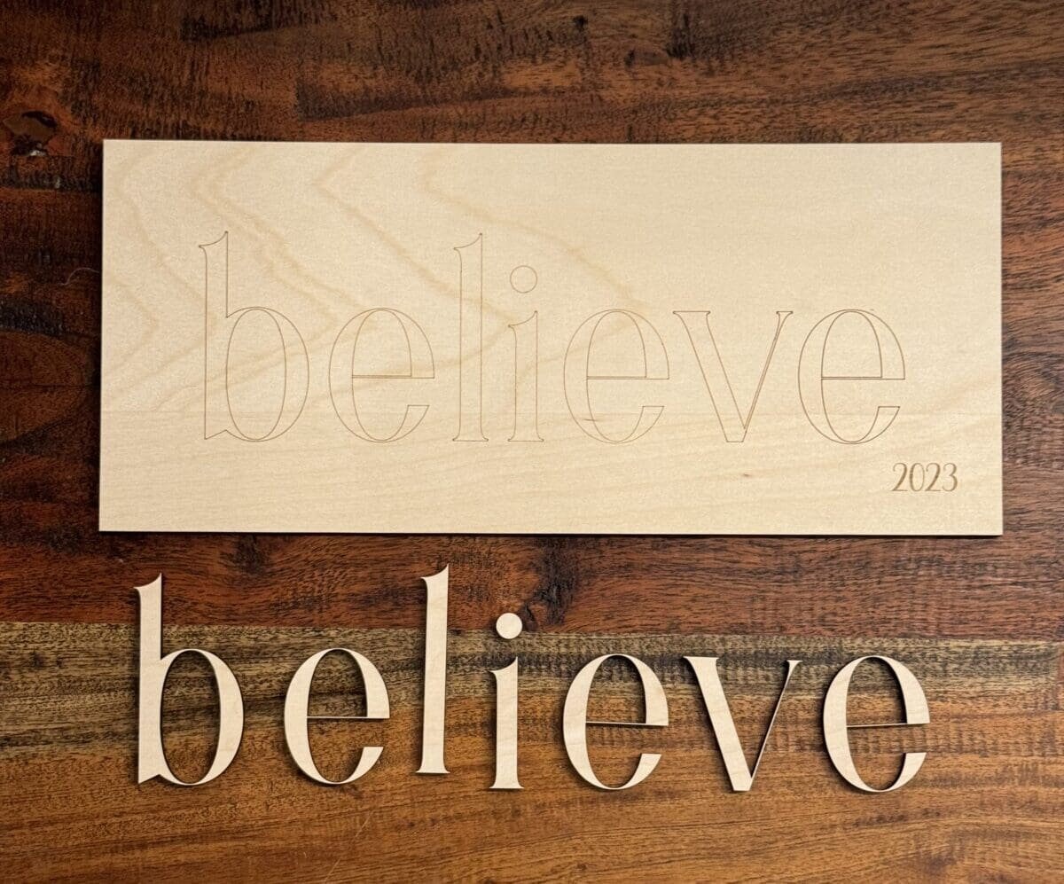 One Little Word Sign, Word of the Year, Any Word Sign, Personalized ...