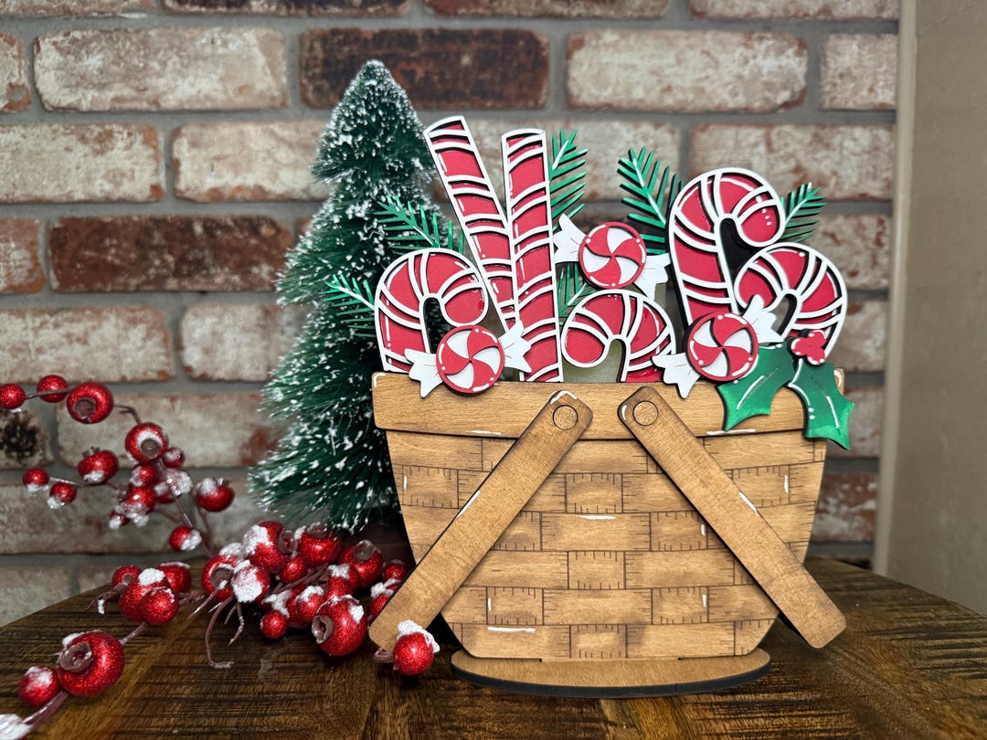 Candy Canes for the Lg Flower Basket Interchangeable, Peppermint Candy ...